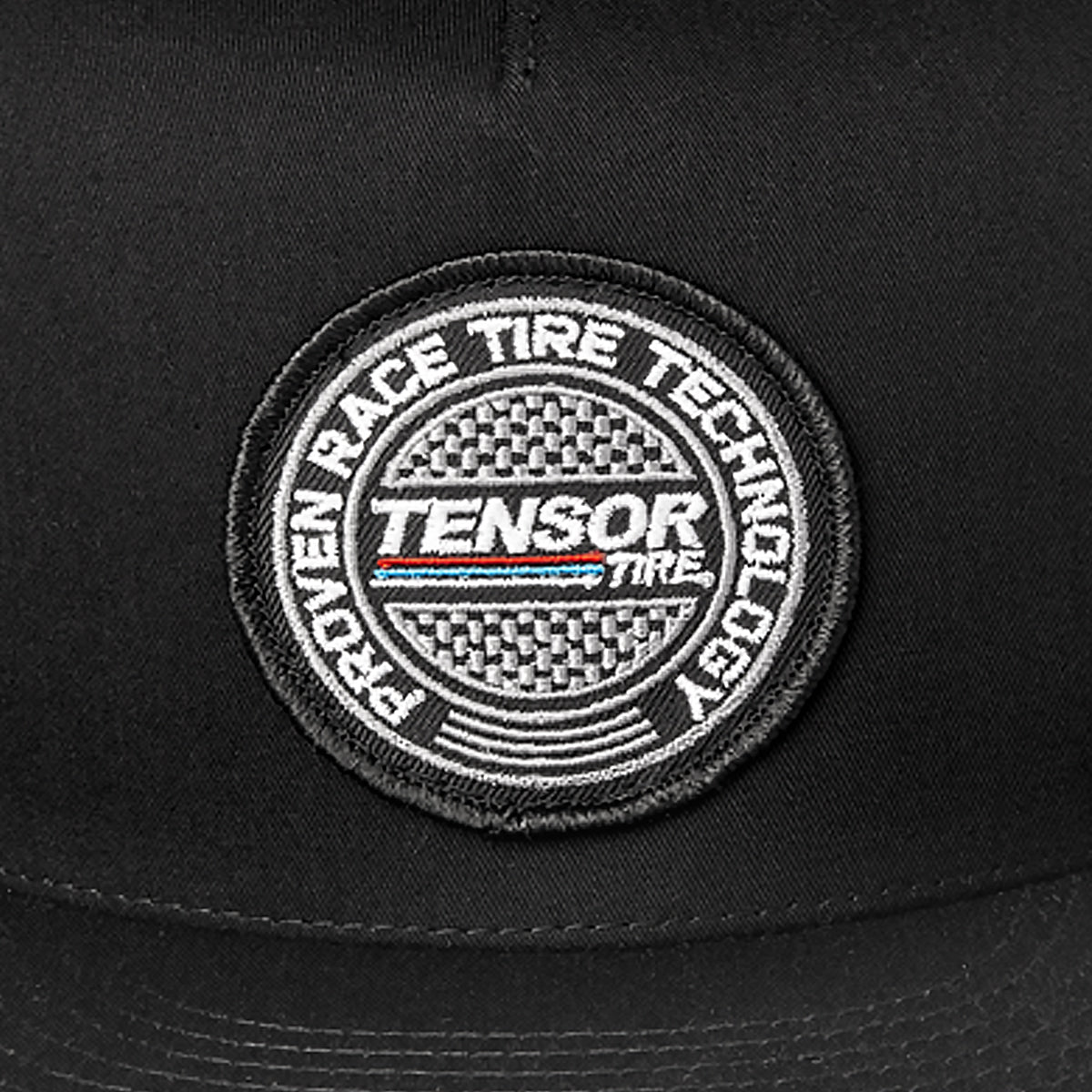 Tensor Race Badge Flatbill Trucker Hat | Snapback | Black – Tensor Tire